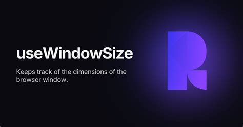 Usewindowsize React Hook Raddix