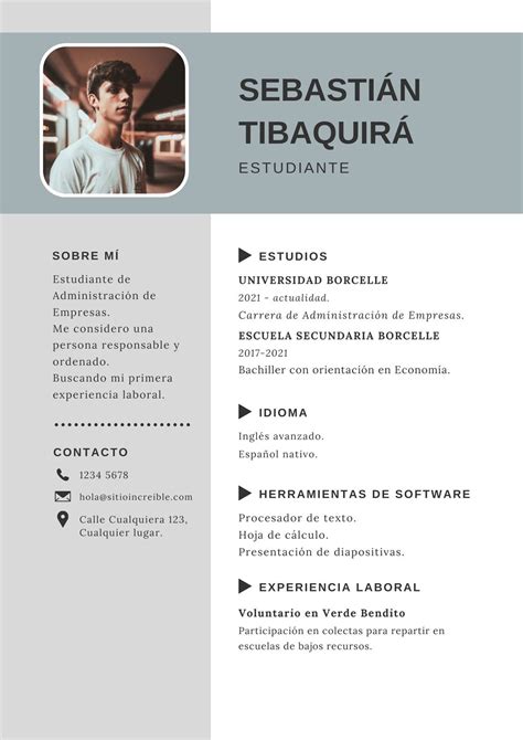 Ejemplo De Primer Curriculum Vitae De Secundaria Ejemplo De Primer Curriculum Vitae De Secundaria