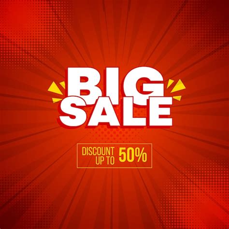 Premium Vector Big Sale Special Offer Banner Discount Promotion Template Design