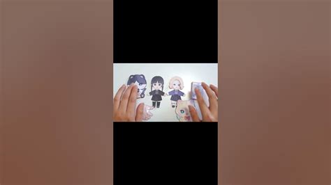 Paper Diy ☔enid Wednesday Paper Squishy Unboxing☔ 웬즈데이 종이구관 언박싱 Asmr 무료도안 Youtube