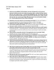 Ecn Problem Set Pdf ECN Online Summer Problem Set Due June Assume