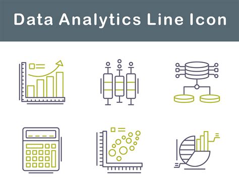 Data Analytics Vector Icon Set Vector Art At Vecteezy