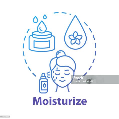 피부 보습 피부과 컨셉 아이콘 화장품 보습제 스킨 케어 및 뷰티 아이디어 얇은 라인 일러스트 벡터 절연 윤곽선 Rgb 색상 드로잉 편집 가능한 스트로크 개념에 대한 스톡