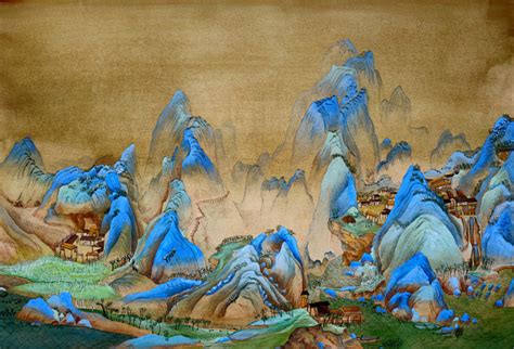 千里江山图78x54CM