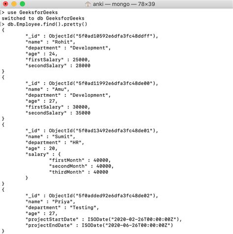 Mongodb Add Operator Geeksforgeeks