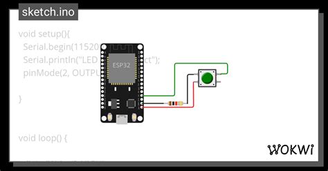 Push Button Copy Wokwi Esp32 Stm32 Arduino Simulator