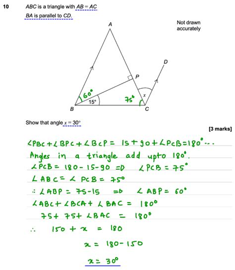 GCSE Parallel Lines Questions And Answers