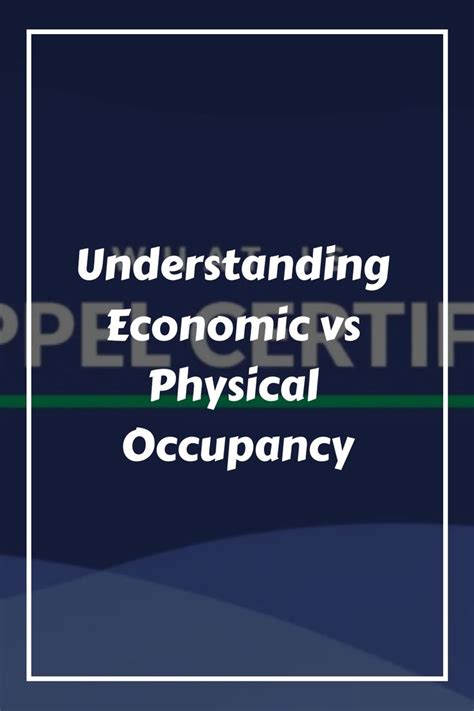 Understanding Economic Vs Physical Occupancy Physics Real Estate