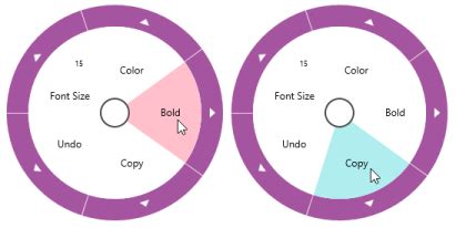 Appearance And Styling In Wpf Radial Menu Control Syncfusion