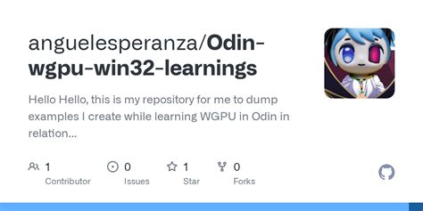 Github Anguelesperanzaodin Wgpu Win32 Learnings Hello Hello This