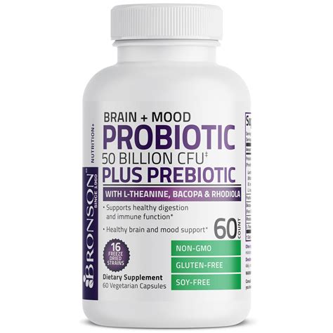 Probiotic Plus Prebiotic With L Theanine Bacopa And Rhodiola 50