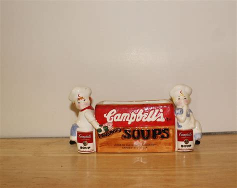 Campbells Soup Recipe Card Plant Holder Catchall Napkin Holder Mm