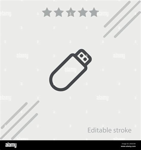 Pendrive Outline Vector Icon Modern Simple Vector Illustration Stock Vector Image And Art Alamy