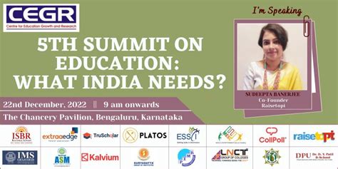 Sudeepta Banerjee On Linkedin Looking Forward To Attend This Summit