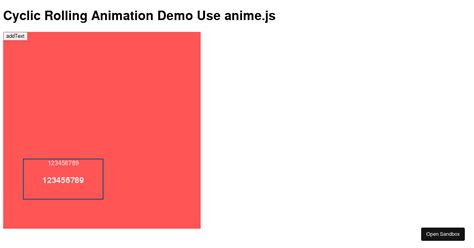 Cyclic Rolling Animation Demo Use Anime Js Codesandbox