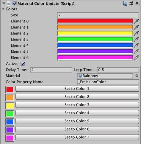 Asset Unity Color Sequencer By NineOhGames