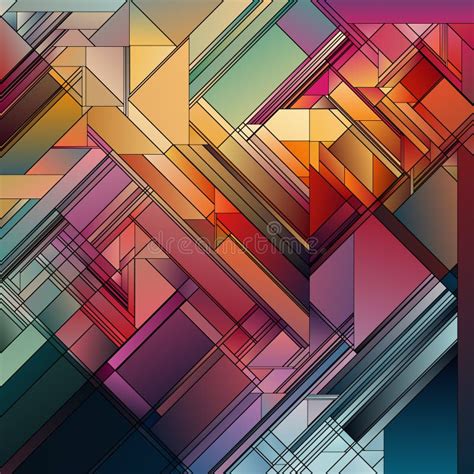 propagating of polygonal waves stock illustration illustration of