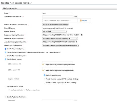 Configure Identity Server As Idp For Sso Wso2 Api Manager Documentation 310