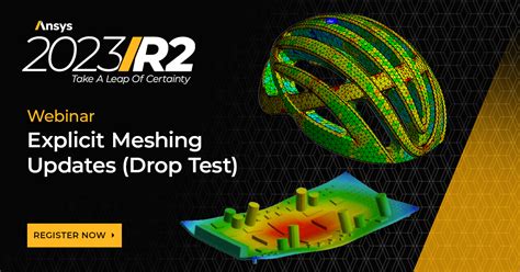 ansys 2023 r1 r2 explicit meshing updates drop test