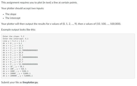 Solved This Assignment Requires You To Plot In Text A Line