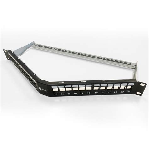 Serveredge V Shaped 24 Port 1ru Unloaded Shielded Patch Panel Includ