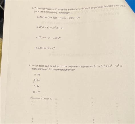 Solved Unit Lesson Cumulative Practice Problems Draw Chegg