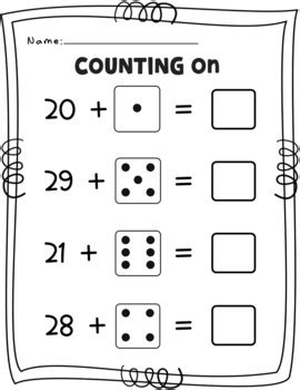 Counting On Addition Strategy Worksheets Counting On Addition Worksheets