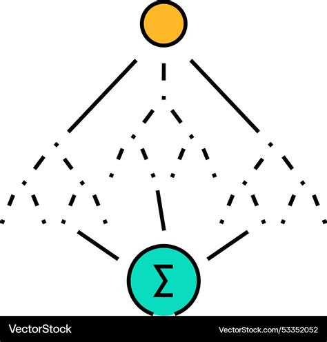 Random Forest Algorithm Icon Color Royalty Free Vector Image