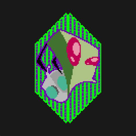 Invader Zim Pixel Invader Invader Zim Gir T Shirt Designed Sold By Suriname
