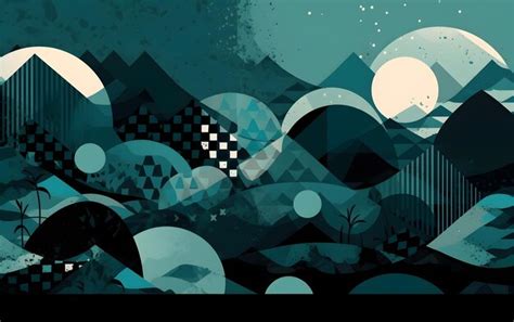 Premium Ai Image Abstract Shapes And A Monochromatic Color Scheme Background Generative Ai