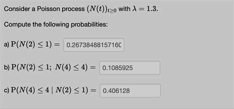 Solved Consider A Poisson Process N T T With Chegg