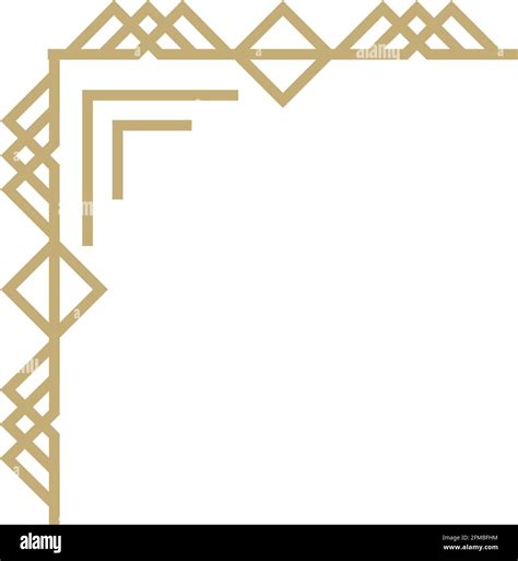 Elegant Geometric Border On Background Stock Vector Image And Art Alamy