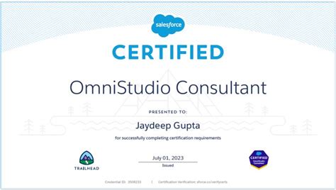 jaydeep gupta on linkedin passed another salesforce industry