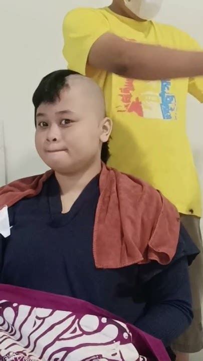 Half Bald Head Rambutbotak Hairstyle Rambutkuat Haircut Gundul