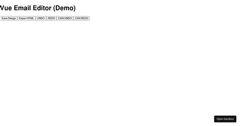 Vue Email Editor Forked Codesandbox
