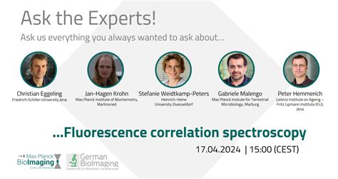 Ask The Experts Fluorescence Correlation Spectroscopy German Bioimaging