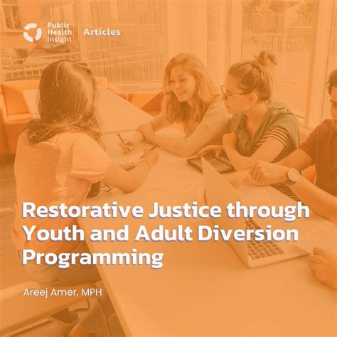 Restorative Justice Through Youth And Adult Diversion Programming