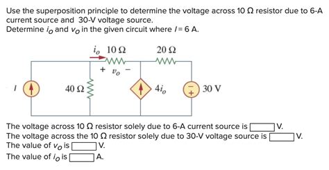 Solved Use The Superposition Principle To Determine The Chegg