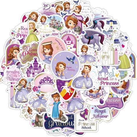 La Princesa Sofia Set 50 Stickers Calcomanías Adhesivas Cuotas