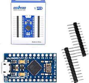 Amazon Com OSOYOO Pro Micro ATmega U V MHz Module Board With Row Pin Header Replace With