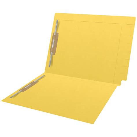 11 Pt Yellow Kardex Match Folders Full Cut Reinforced End Tab Letter