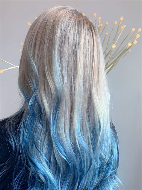 Blonde And Blue Hair Color