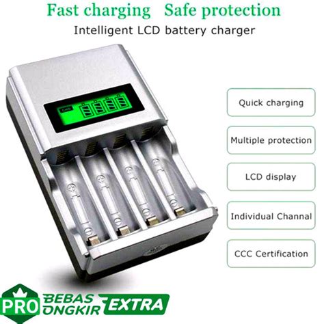 Jual Alat Charger Baterai Aa Dan Aaa Rechargeable Slot Isi Ulang Lcd Non Indikator Kota