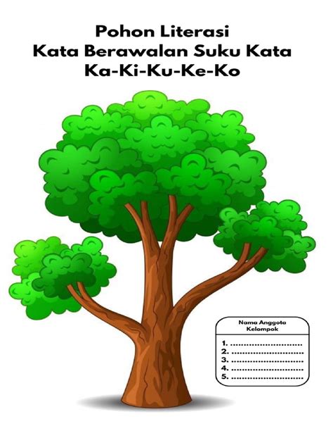 Pohon Suku Kata Ka Ki Ku Ke Kodocx 2 Pdf