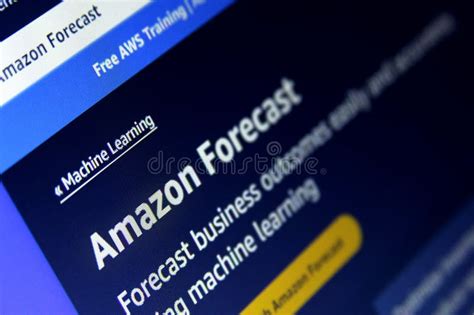 Amazon Forecast Editorial Photography Image Of Intelligence 302112187