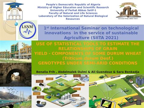 Pdf Use Of Statistical Tools To Estimate The Relationships Of Grain