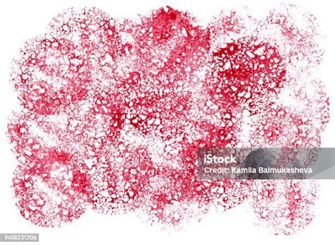 그런 지 밝은 분홍색과 흰색 손으로 그린 텍스처 템플릿입니다 흰색 배경에 밝은 분홍색 페인트가 있는 스폰지의 혼란스러운 흔적 공예에 대한 스톡 벡터 아트 및 기타 이미지