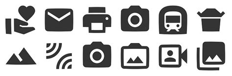 Set Of 12 Icons Image Line Icons Collection Outline Isolated Signs For