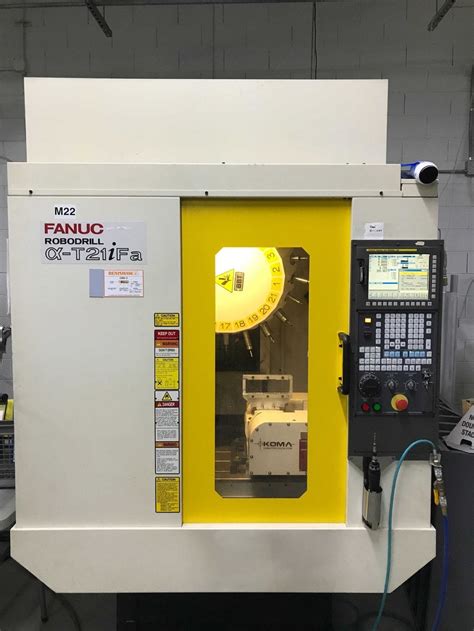 Fanuc Robodrill T21ifa Cnc Vmc 2012 5 Axis 24k Spindle 21 Atc Tsc Koma Rotary Tilt Table