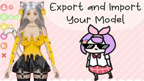 【how to export and import model】quick guide ~ get your model from live2d